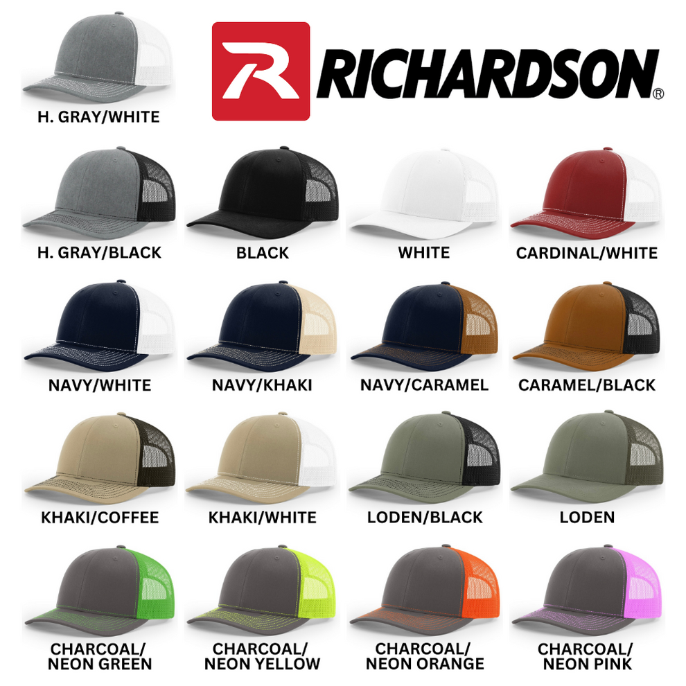 Richardson 112 Custom Leather Patch Hat – BullHeaded Hat Co.